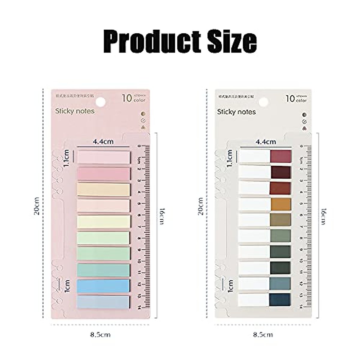 AWEELON 1600Pcs Sticky tabs Index Tabs Writable Page Tabs for Books File Notebook