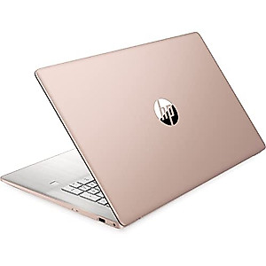 HP Laptop 17-cn0053ds 17.3" FHD(1920 x 1080) IPS, Intel Celeron N4120, Intel UHD Graphics 600, 4GB DDR4 RAM, 128GB SSD Storage, Windows 11 Home, Pale Rose (Renewed)