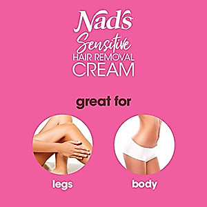 Nad's Hair Removal Cream - Gentle & Soothing Hair Removal For Women - Sensitive Depilatory Cream For Body & Legs, 5.1 Oz