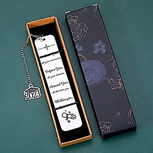 2023 Graduation Bookmark Gifts for Women Men Him Her Class of 2023 Teen Girl Boy 5 8 12 Grade Seniors College Students Inspirational Grad Book Lover Master Nurse 16 Birthday Christmas Stocking Stuffer