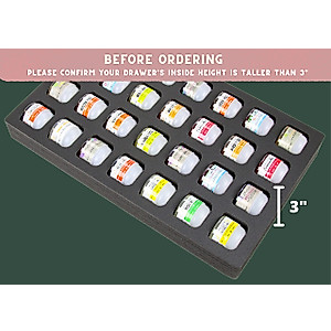 Polar Whale 2 Cocktail Capsule Drawer Organizers Tray Insert Compatible with Keurig DrinkWorks Pods for Kitchen Home Bar Party Waterproof Washable Black Foam 28 Compartment 12.75 x 20.25 Inches