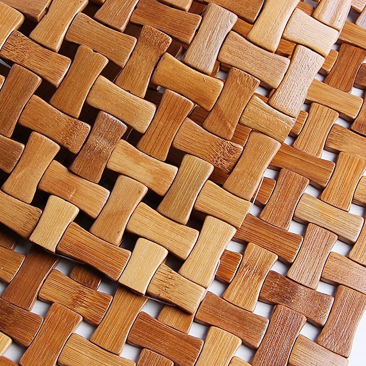 Muellery Cooling Natural Bamboo Seat Pad Chair Car Seat Summer Breathable 17.4in(44cm) TPYU59991