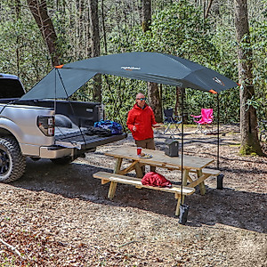 Rightline Gear Universal-Fit Truck Tailgate Portable Canopy Tent, 9.5 by 6 by 8.5 Feet,Blue