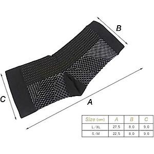 VEIRGAMO 6 Pairs Dr Sock Soothers Socks Anti Fatigue Compression Foot Sleeve Support Brace Sock For Men & Women, Foot Compression Sleeve For Pain (L/XL)