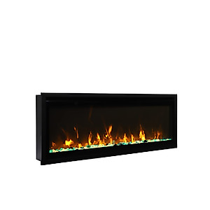 Remii Extra Slim Indoor/Outdoor Built-in Electric Fireplace - 35"