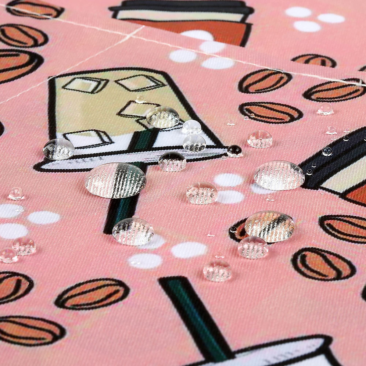 Plum Hill Coffee Server Waist Apron - Waitress Apron with 3 Pockets - Cute Half Apron for Baristas Cleaning Vendors and Teachers - Waitress Accessories