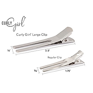 Curly Girl LARGE Root Alligator Clips, Rust Resistant, Salon or Home Use, For Curly Hair