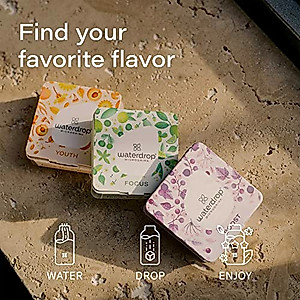 waterdrop – 20 oz Starter Set – Stainless Steel Water Bottle With Vitamin Hydration Flavoring Cubes - Midtone Pink