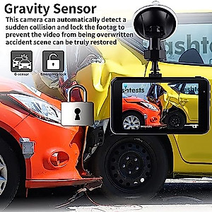 LAMONKE Dash Cam, 1080P Dash Camera for Cars with 4Inch LCD Display, Dash Cam Front with 170° Wide Angle, Loop Recording, Parking Monitor, WDR Night Vision, Support 64GB Max