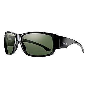 Smith Optics Dockside Lifestyle Polarized Sunglasses, Black/Chromapop Gray Green