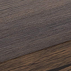 Christopher Knight Home Clint Faux Wood Industrial Five Tier Shelf, Finish, Dark Brown Texture Brown