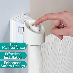 Kidco Retractable Safeway Gate - Retractable Gate with Durable Mesh for Child Protection