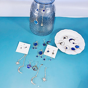 Moon Earrings Aesthetic Earrings Kawaii Earrings Funky Cute Quirky Earrings Planet Star Sun Space Astronaut Celestial Hippie Witchy Alt Weird Fun Anime Earrings for Women