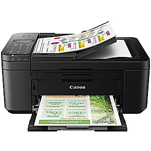 Canon PIXMA TR4720 All-in-One Wireless Printer Home use, with Auto Document Feeder, Mobile Printing and Built-in Fax, Black
