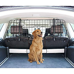 Amazon Basics Adjustable Dog Car Barrier - 16-Inch, Black