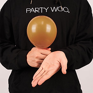 PartyWoo Caramel Brown Balloons, 120 pcs 5 Inch Boho Brown Balloons, Matte Brown Balloons for Balloon Garland Balloon Arch as Party Decorations, Birthday Decorations, Wedding Decorations, Brown-F10