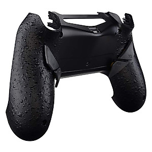 eXtremeRate Textured Black Dawn Programable Remap Kit for PS4 Controller with Upgrade Board & Redesigned Back Shell & 4 Back Buttons - Compatible with JDM-040/050/055 - Controller NOT Included
