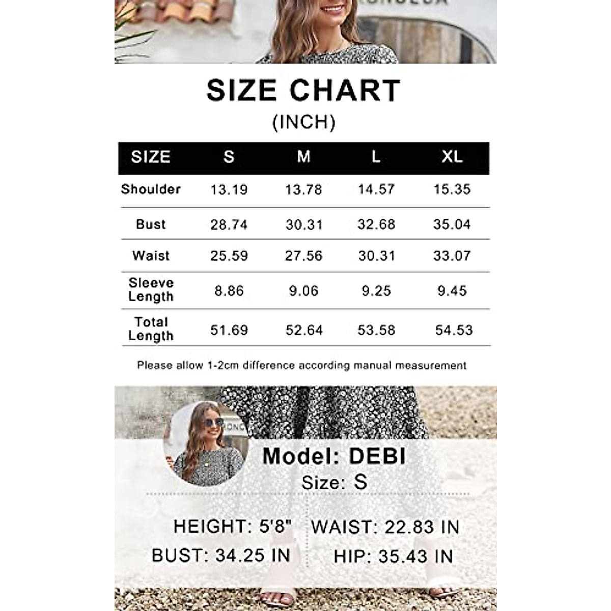 PRETTYGARDEN Womens Casual Floral Crew Neck Flutter Short Sleeve Long Summer Holiday Dress Party Maxi Wedding Guest Dresses (Green,Large)