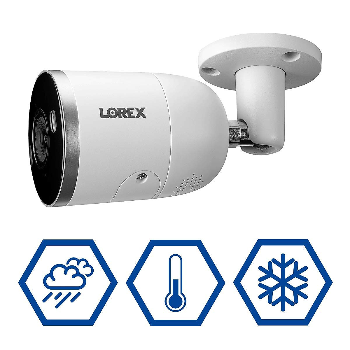 Lorex 4K Security Camera System, Fusion 16-Channel 3TB NVR with 8 Indoor/Outdoor Wired IP POE Metal Smart Deterrence Cameras, Motion Detection