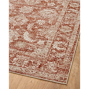 Loloi II Odette Collection ODT-03 Rust/Ivory 7'-10" x 10' Area Rug