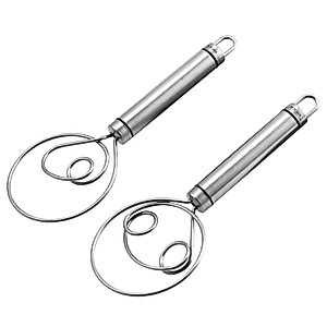 2 Pack Wisk Kitchen Tool,Pizza Dough Mixer Dutch Dough Whisk For Baking Cake Dessert Sourdough Pizza and Pastry,Artisian Blender