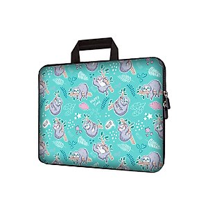 11" 11.6" 12" 12.1" 12.5" inch Laptop Carrying Bag Chromebook Case Notebook Ultrabook Bag Tablet Cover Neoprene Sleeve Fit Apple MacBook Air Samsung Google Acer HP DELL Lenovo Asus (Sloth)