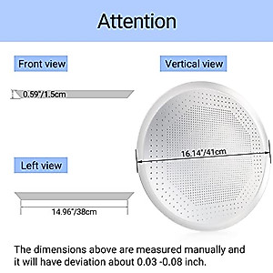 Beasea Pizza Pan, 16 Inch Pizza Tray with Holes for Oven Nonstick Perforated Pizza Crisper Tray Bakeware, Aluminum Alloy Round Pizza Baking Pans Stainless Cooking Dish for Home Kitchen Restaurant