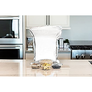 BestofPREP™ | Set of 25 - 5 Gallon Food Storage Bags, PLUS Oxygen Absorbers AND EBook - Heavy Duty, Food Grade Bags for Long Term Storage - 25 bags w/ Zipper, 25 Oxygen Absorbers 2,500cc, E-Book w/ Food Storage Tips - Aluminum Foil Coated, Safe, Resealabl