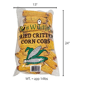 JCs Wildlife Dried Squirrel Corn Bag - Each Bag Weighs About 14 lbs - Great for Squirrels, Chipmunks, Deer and Other Backyard Critters - Grown in Indiana (1)