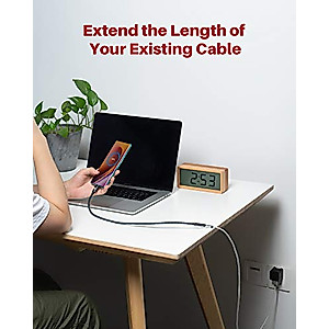 IVANKY USB C Extension Cable 1.5ft [100W, 20Gbps], USB-C 3.1 Gen 2 Male to Female 4K Video Cable, Compatible with MacBook Pro/Air, Samsung, Nintendo Switch and More