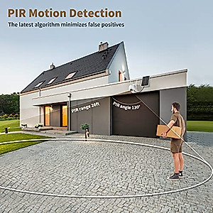 SOLIOM Solar Security Camera Outdoor,WiFi Wireless Battery Powered Rechargeable Home Camera with Panel,Spotlight Color Night Vision and PIR Motion Detection,Siren,2-Way Audio,Cloud Storage/SD S800C