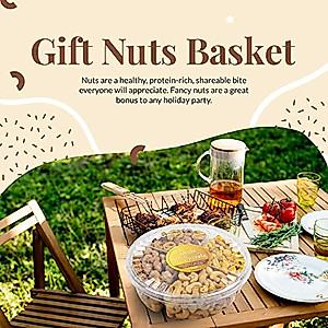 Nuts Gift Platter Tray! Kosher- NUTS Food Arrangement Healthy Variety Sweet, Salty, Roasted, Care Package, Birthday Nuts Assortment, Kosher Snack Box for Families, Office, Home