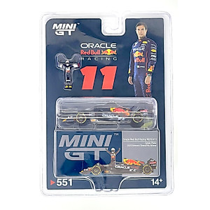 True Scale Miniatures Model Car Compatible with Oracle Red Bull Racing RB18#11 Sergio Pérez 2022 Monaco Grix Winner Limited Edition 1/64 Diecast Model Car MGT00551