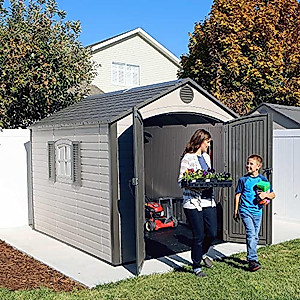 Lifetime 8 Ft. x 10 Ft. Outdoor Storage Shed