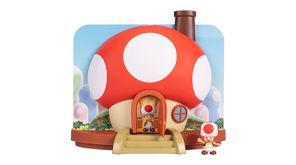 Deluxe Toad Playset - Super Mario Action Figure