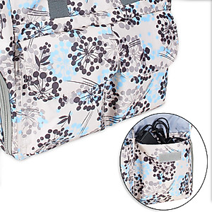 Teamoy Breast Pump Bag Compatible with Spectra S1,S2 and Cooler Bag, Breast Pump Tote Bag with Laptop Sleeve (Up to 14") for Working Moms, Dandelion(Bag ONLY)