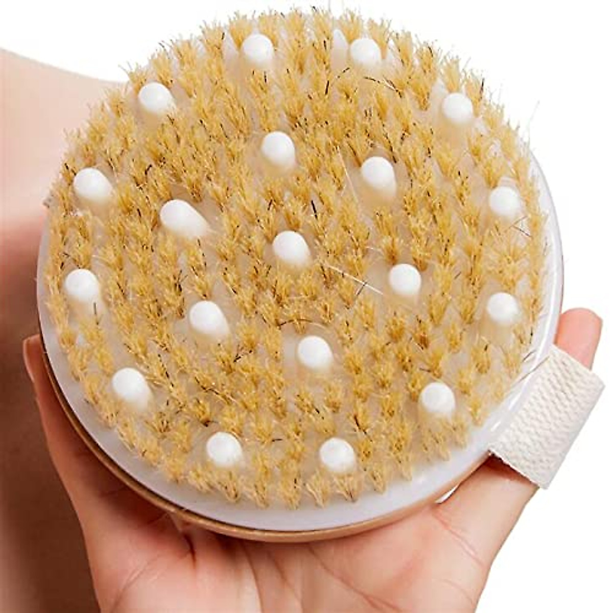 INGVY Dry Brushing Body Brush Natural Bristle Bath Brush Exfoliating Wooden Body Massage Shower Brush SPA Woman Man Skin Care Dry Body Brush
