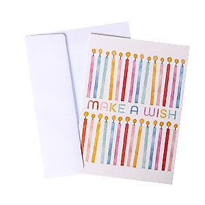 Graphique Birthday Assorted Cards | Pack of 20 Blank Cards with Envelopes | Family and Friends | 4 Assorted Designs with Holographic Foil Accents | Boxed Set for Personalized Notes | 4.25" x 6"