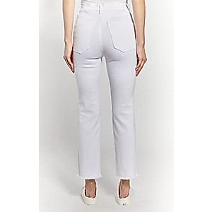 O A T NEW YORK Women's Luxury Clothins Basic High Rise Denim Jeans with Five Pockets, Comfortable & Stylish Pants, Mable White, 24