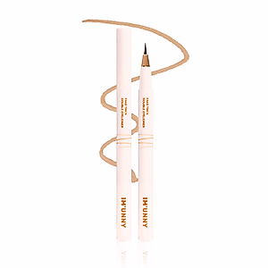 IM UNNY Fake Trick Double Eyelidner 01 Pale Brown | Korean Eye Bag Makeup, Aegyo Sal Liquid Liner for Cute, Youthful Eyes, Long Lasting Waterproof Hypoallergenic Formula | Korean Makeup