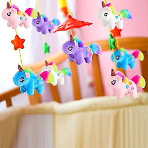 8 Pieces Mini Plush Unicorn Toys Animal Stuffed DIY Keychain Accessories Cotton Unicorn Decorations for Birthday Baby Shower Xmas Wedding Party Favors(Heart Style)