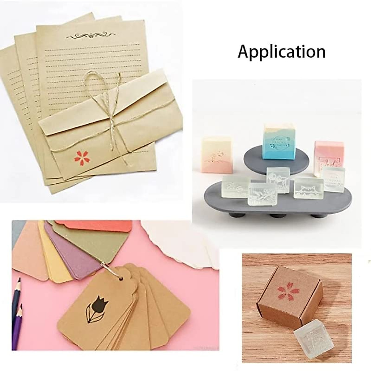 Personalised Custom Mini Soap Sealing Stamp Seals Molds For Handmade Soap Making Supplies Kits Flower House Pattern Series