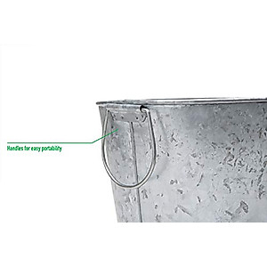 Mind Reader Beverage Bucket, 17.25"L x 11"W x 9.5"H, Silver