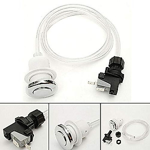 WSDMAVIS 1 Set Pneumatic Switch for Garbage Disposal 16A On Off Push Button Switch for Bath Tub Spa Jetted Whirlpool Jet Set