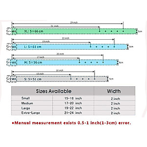 Haoyueer Leather Spiked Studded Medium & Large Dog Collars, Harnesses & Chain Leashes 3Pcs Matching Set for Pit Bull,Mastiff, Boxer, Bull Terrier