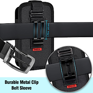 SOGCASE Holster with Belt Clip for Zebra Scanner, TC51, TC52, TC52x, TC56, TC57, TC57x, TC21, TC26, Handheld Barcode Carrying Pouch Scanner Case Holder with a Safety Strap, Large