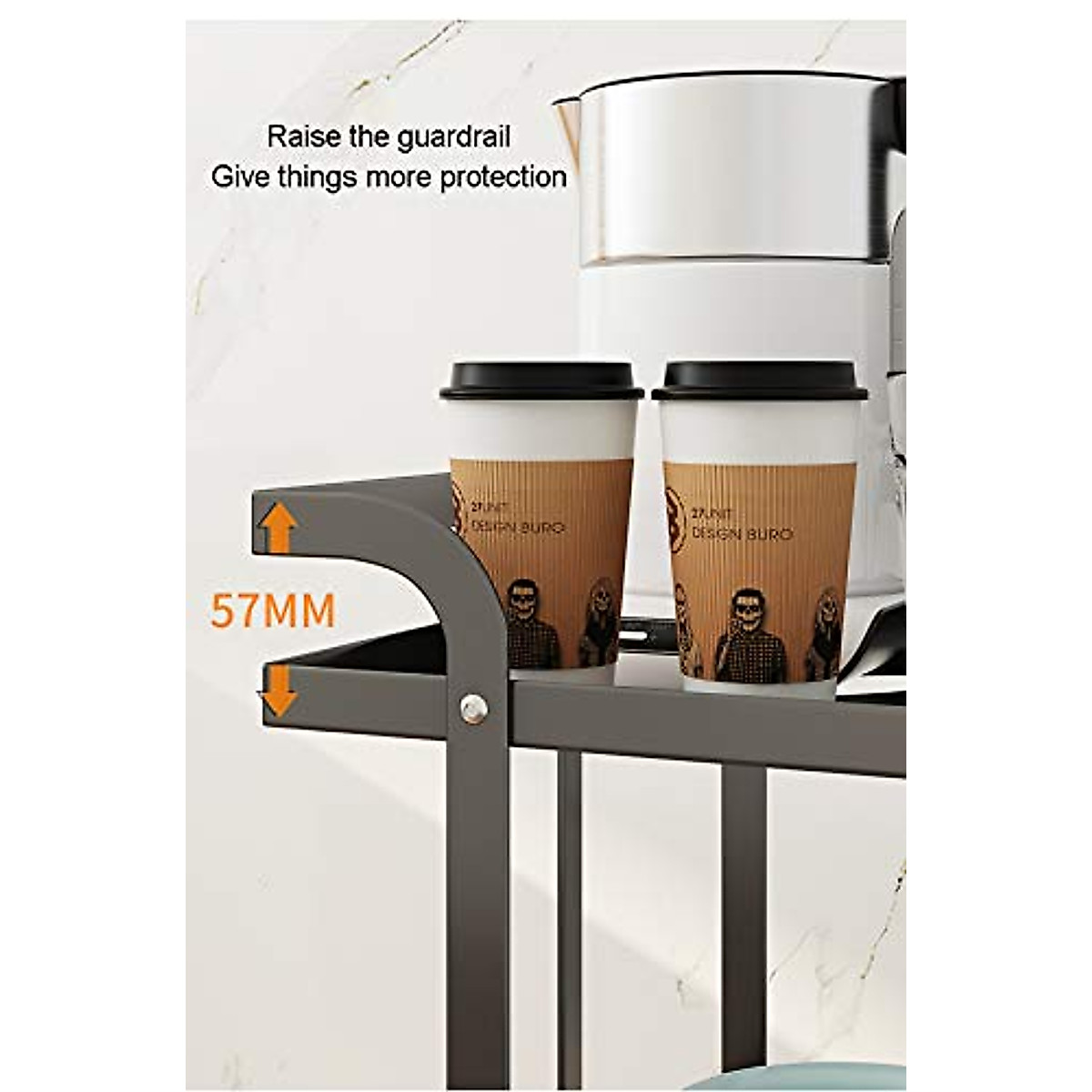 YUEGOO Kitchen Sinks Solid Under Sink Storage Multipurpose Storage Organiser,Adjustable Kitchen Organizer,Multi Purpose Bathroom Under Sink Unit Shelf Organiser Storage Tidy Under/Black/4 Floors