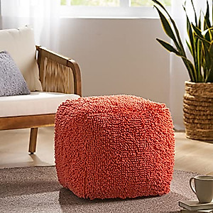 Christopher Knight Home Moloney Pouf, Coral