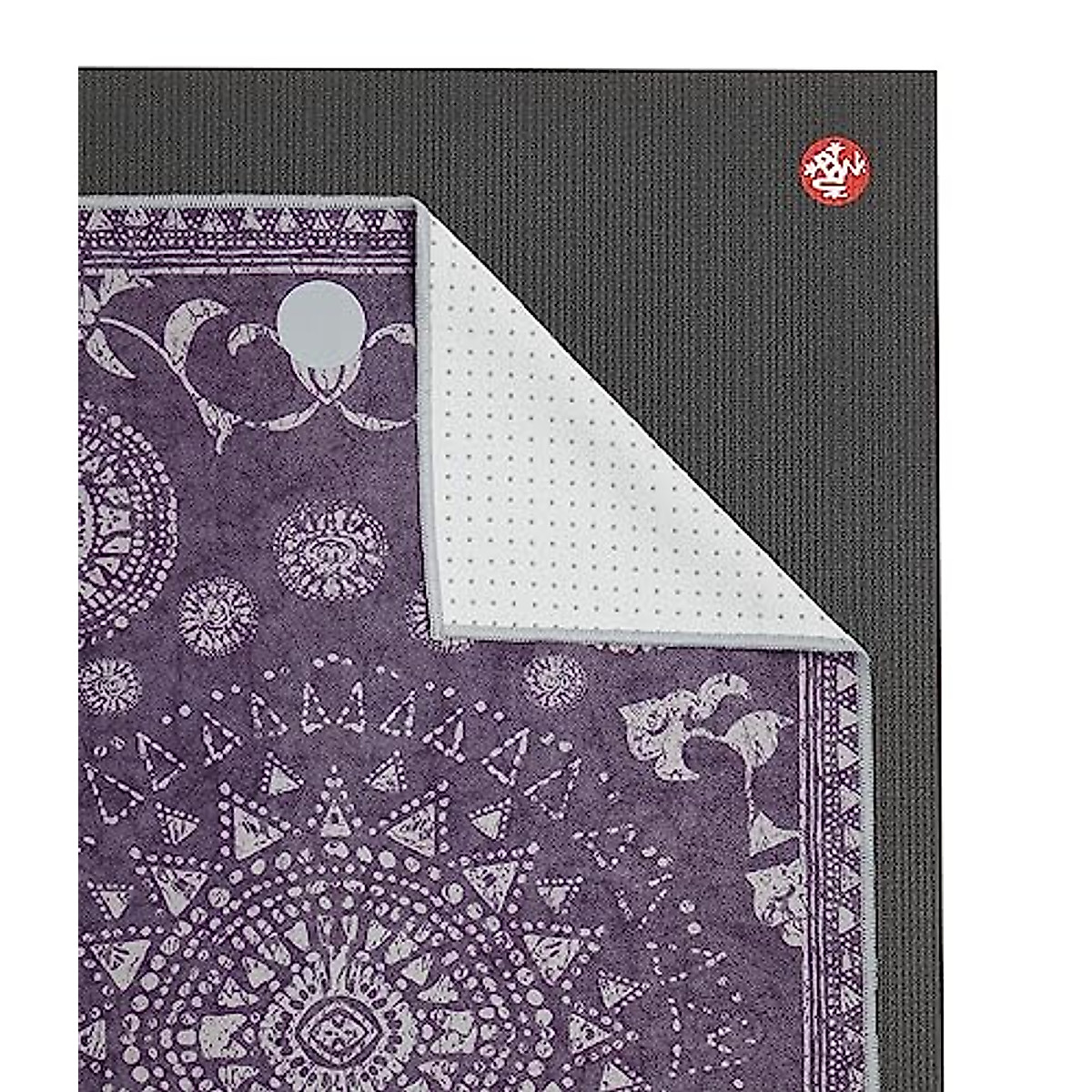 Yogitoes Yoga Mat Towel - Lightweight, Quick Drying Microfiber, Non Slip Skidless Technology, Use in Hot Yoga, Vinyasa and Power, 71 Inch (180cm), Geija Purple