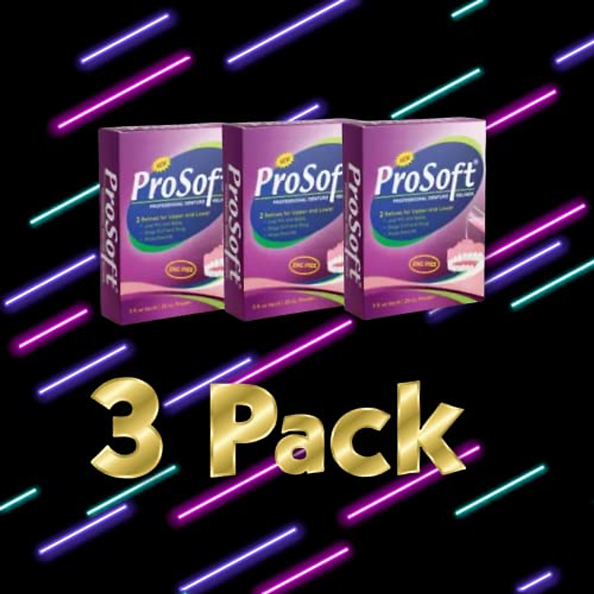 6 Denture Reline Kits Denture Reline- ProSoft Reliner-liner For loose Dentures